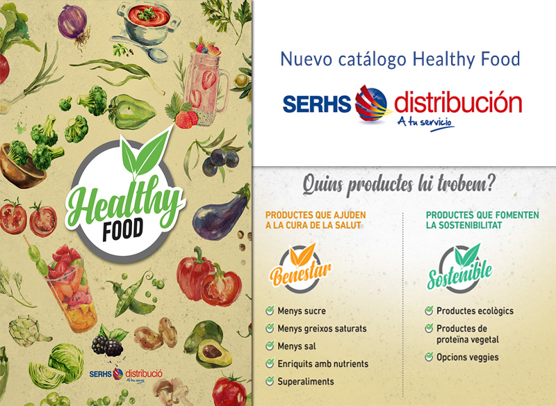 Nuevo catálogo de alimentación saludable de SERHS Distribución - SERHS